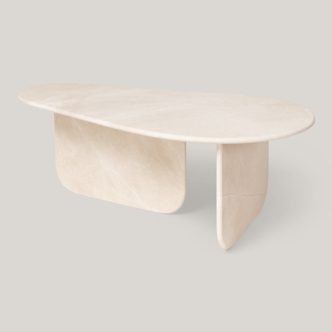 Zaha Beige Marble Coffee Table | Elegant Norwegian Design